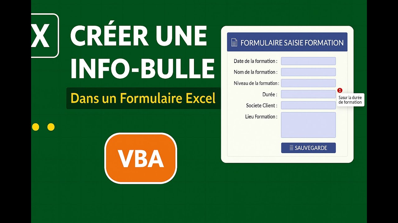 VBA - Créer un bouton Info-Bulle dans un Formulaire de Saisie - YouTube