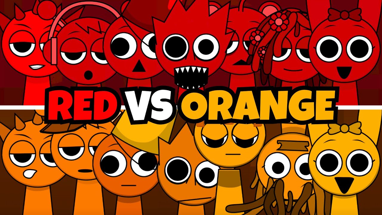 Incredibox Sprunki Colorbox RED VS ORANGE NEW SOUNDS - YouTube