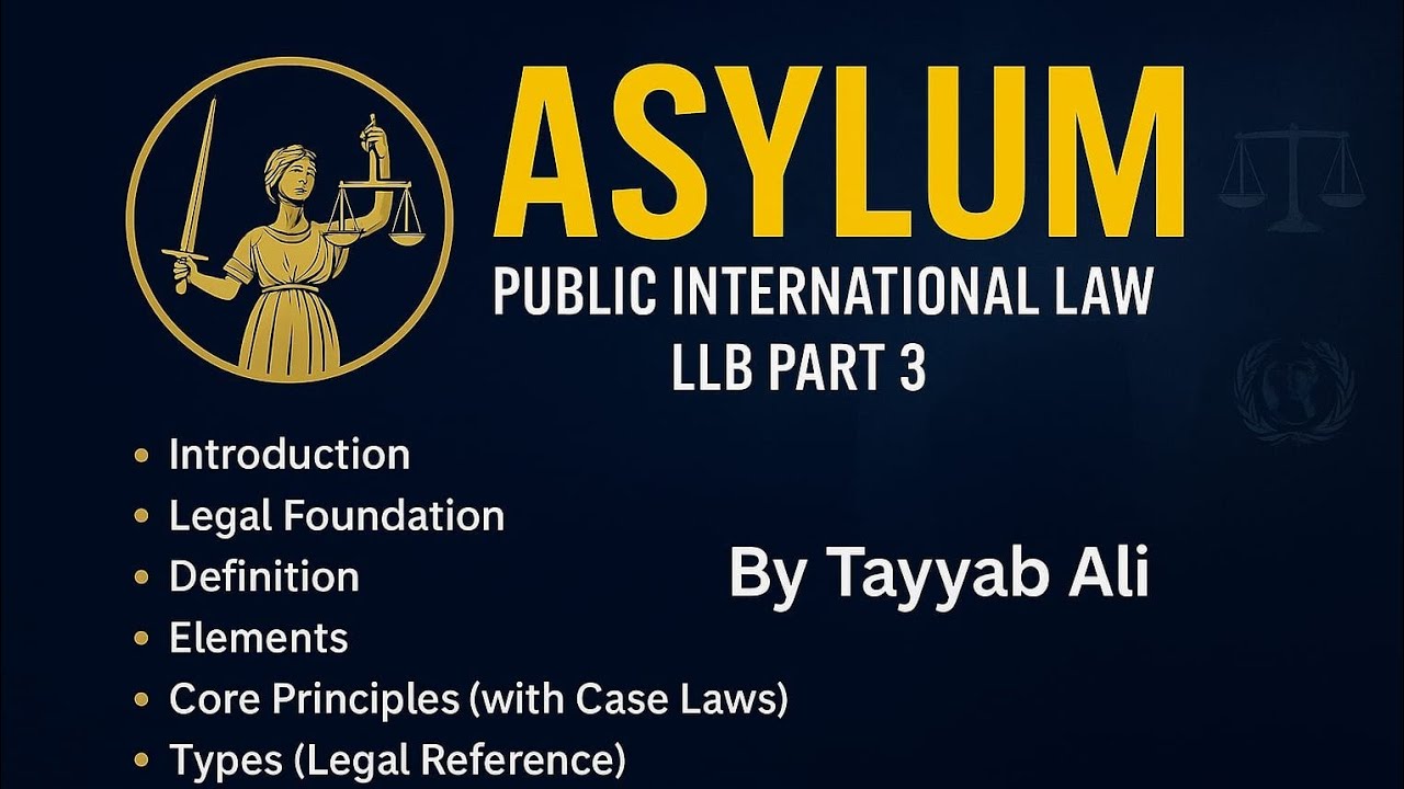 Asylum in International Law | Element of Asylum | Types of Asylum ...