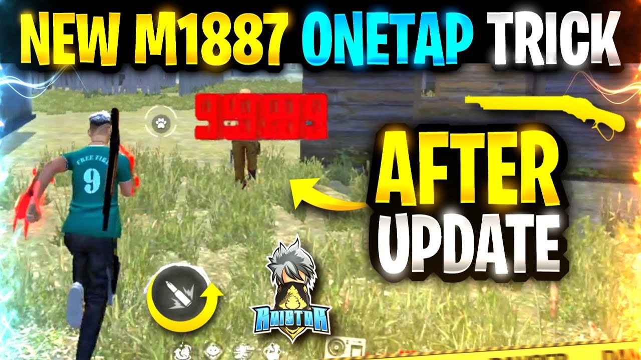 M1887 One Tap Headshot Trick 😈 After Update | Raistar Secret One Tap Trick | One Tap Trick Free ...