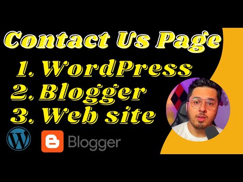 How to create contact us page in wordpress, blogger | How to create ...