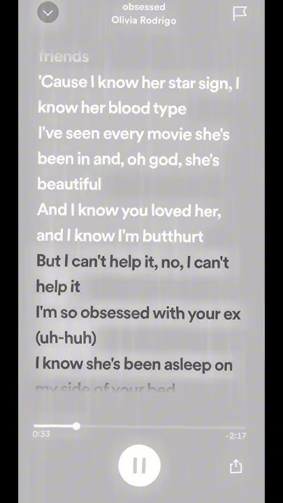 Olivia Rodrigo obsessed lyrics (sped up) #oliviarodrigo #obsessed #fypシ ...