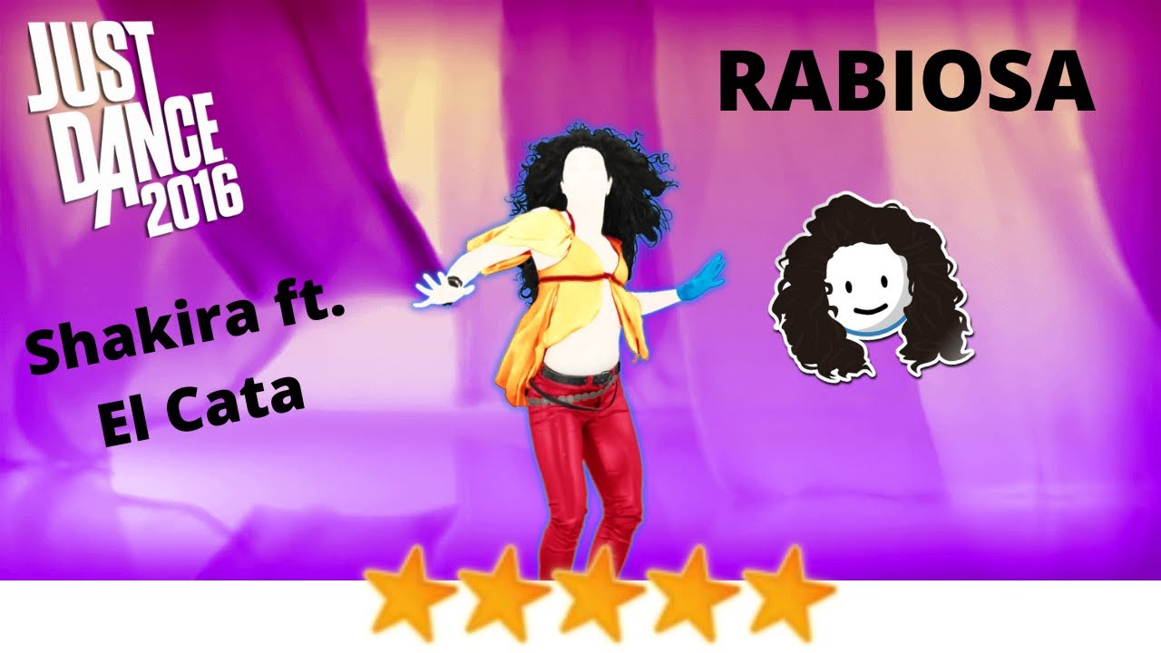 Just Dance 2016 | Shakira | Rabiosa | 5 estrellas | Just Dance 2016 Wii - YouTube