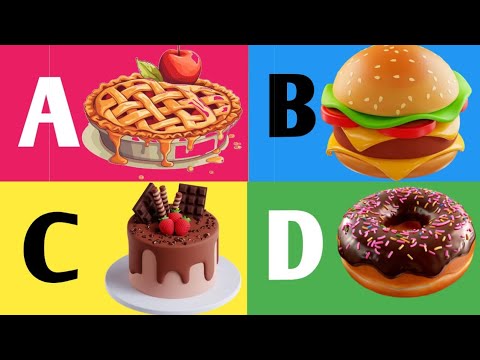 Food Alphabet Song | Phonics Song a to z | Food ABC Song | Nursery ...