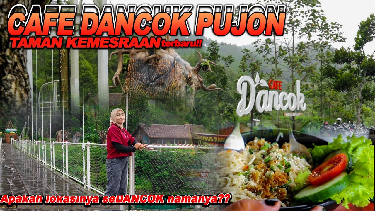 wisata taman kemesraan dan cafe dancok pujon - YouTube