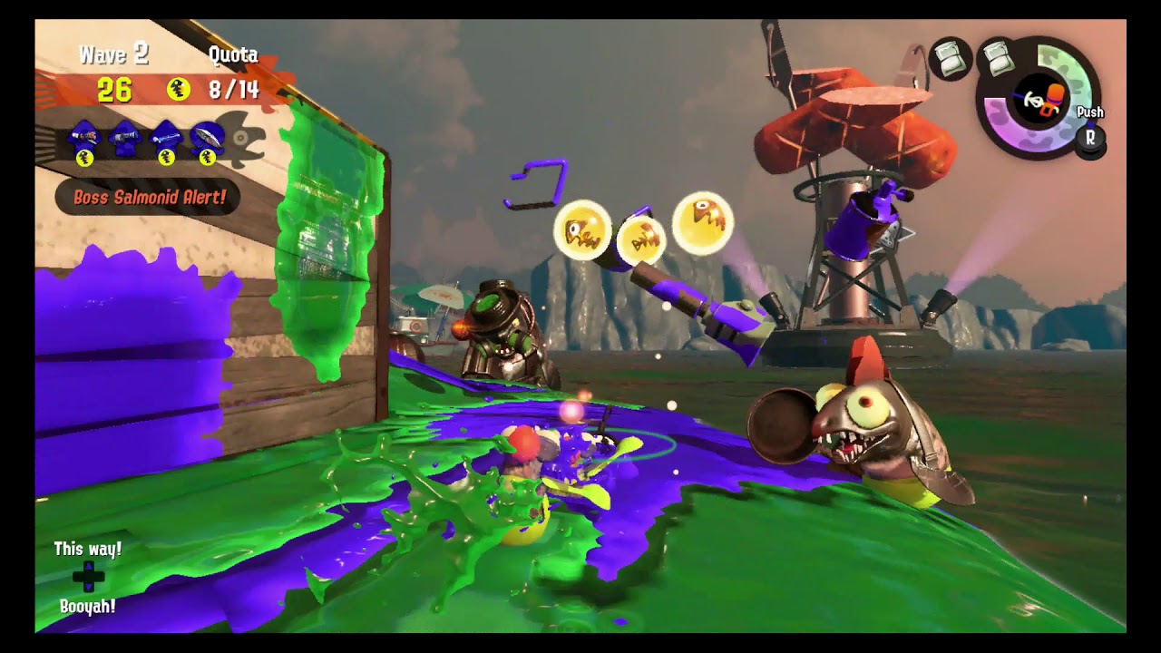 Splatoon 2 salmon run on marooner's bay #9 - YouTube