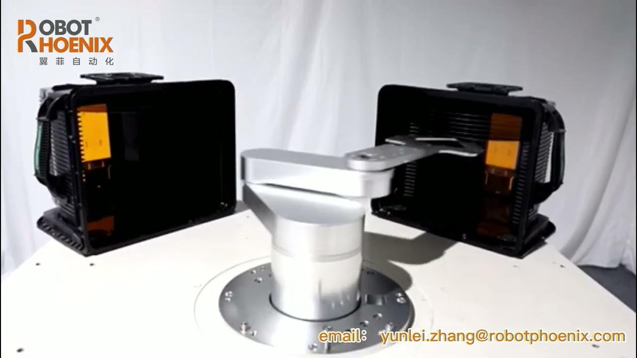 Robotphoenix silicon wafer handling robot for semiconductor production automation - YouTube