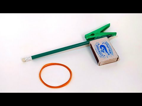 SIMPLE RUBBER FIRING GUN: TO MAKE - VERY EASY! BASİT LASTİK ATAN SİLAH : YAPIMI - ÇOK KOLAY!