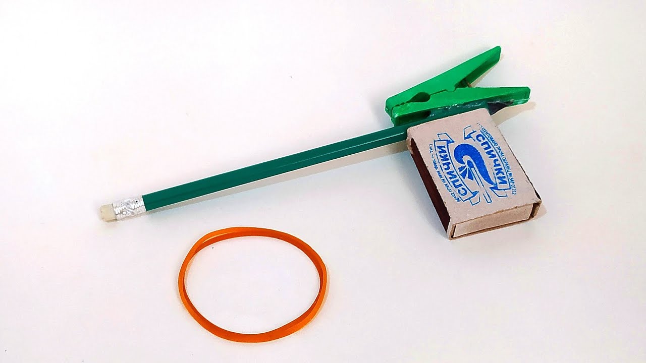 SIMPLE RUBBER FIRING GUN: TO MAKE - VERY EASY! BASİT LASTİK ATAN SİLAH ...