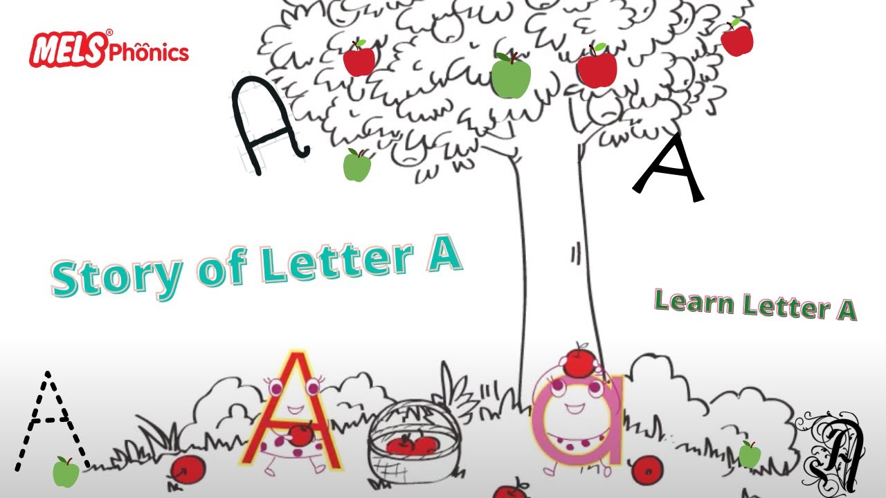 Learn Letter A - Story of Letter A || MELS Phonics A to Z || Letter A ...