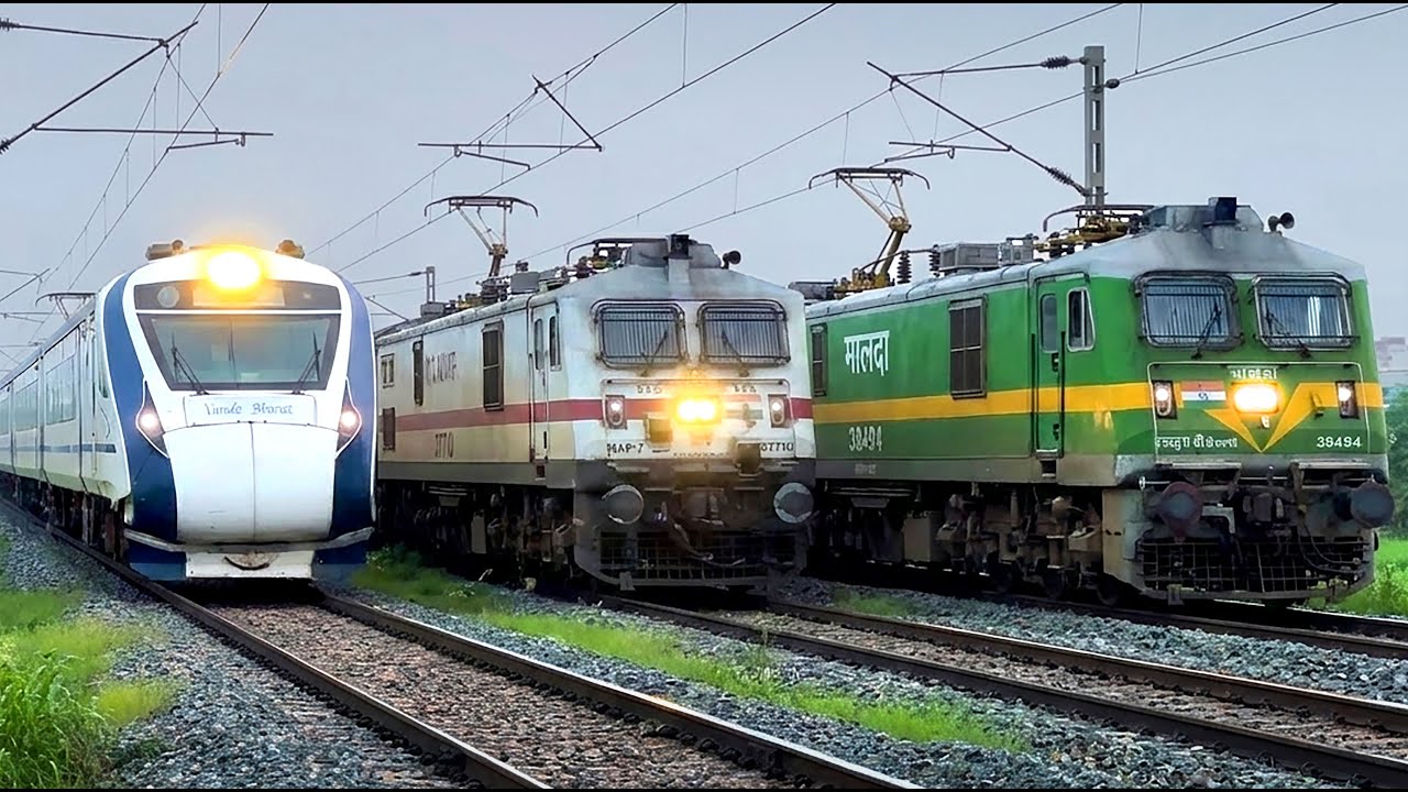 [17 In 1] Train Videos HIGH SPEED Indian Trains | Vande Bharat + Super ...