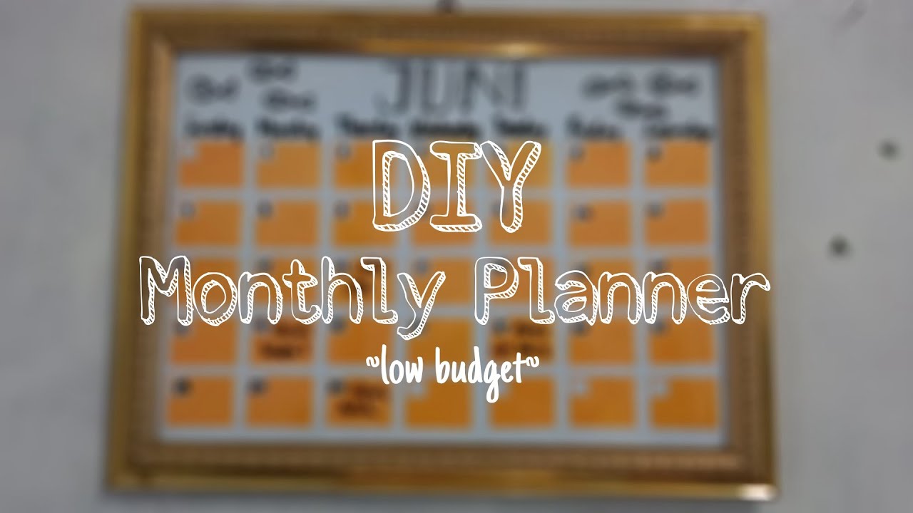 DIY Room Decor Aesthethic | DIY Monthly Planner | Low Budget - YouTube