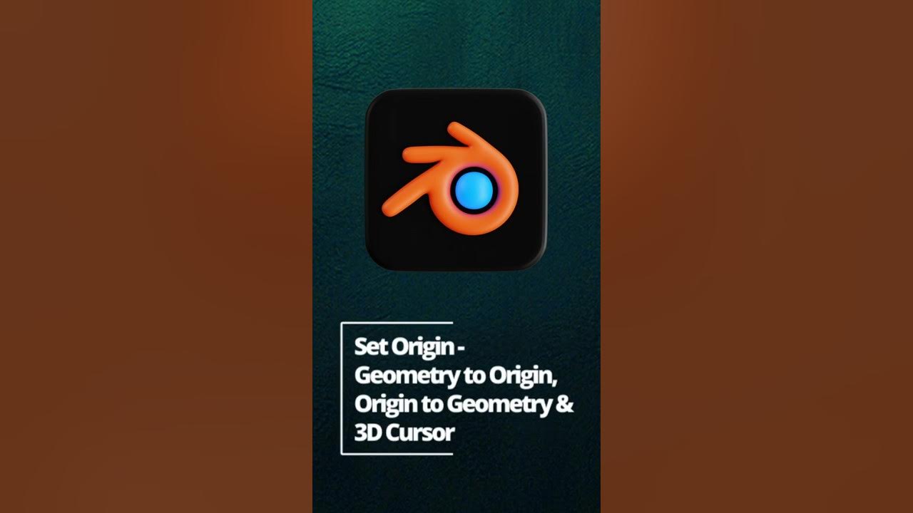 How to Use Set Origin & 3D Cursor in Blender 4.3 #blendertutorial - YouTube