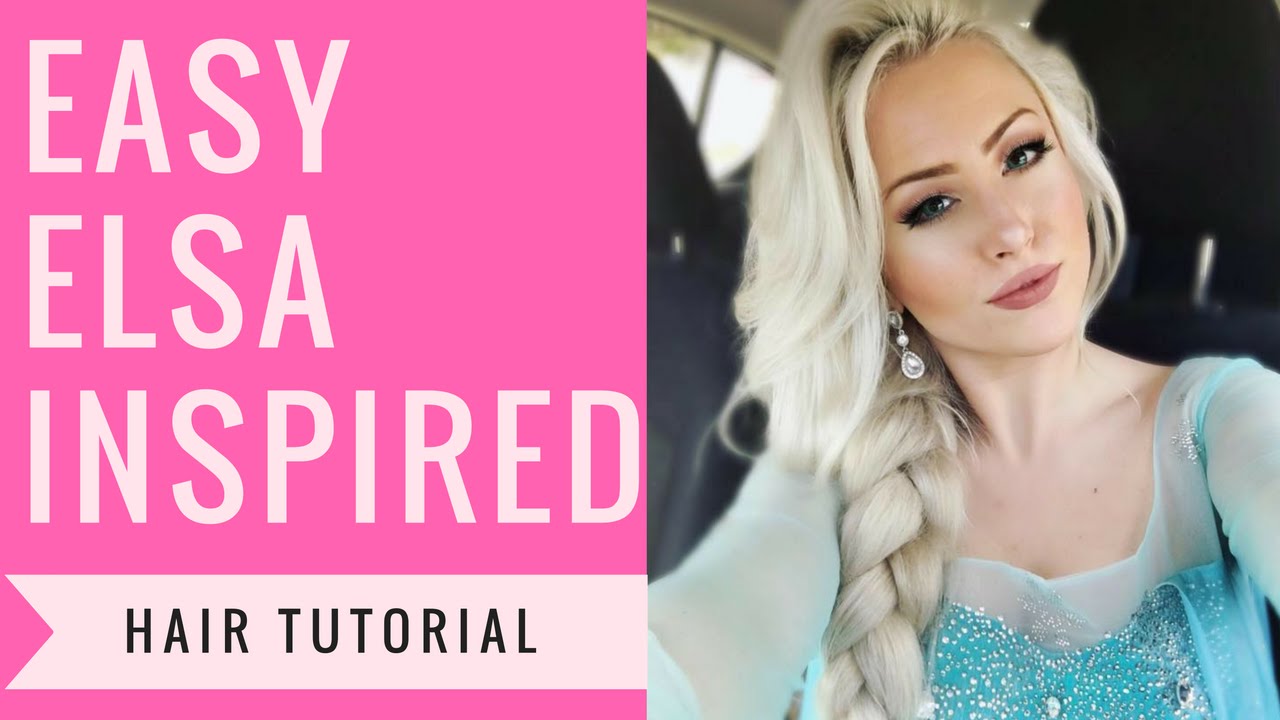 EASY Elsa Inspired Hair Tutorial - YouTube