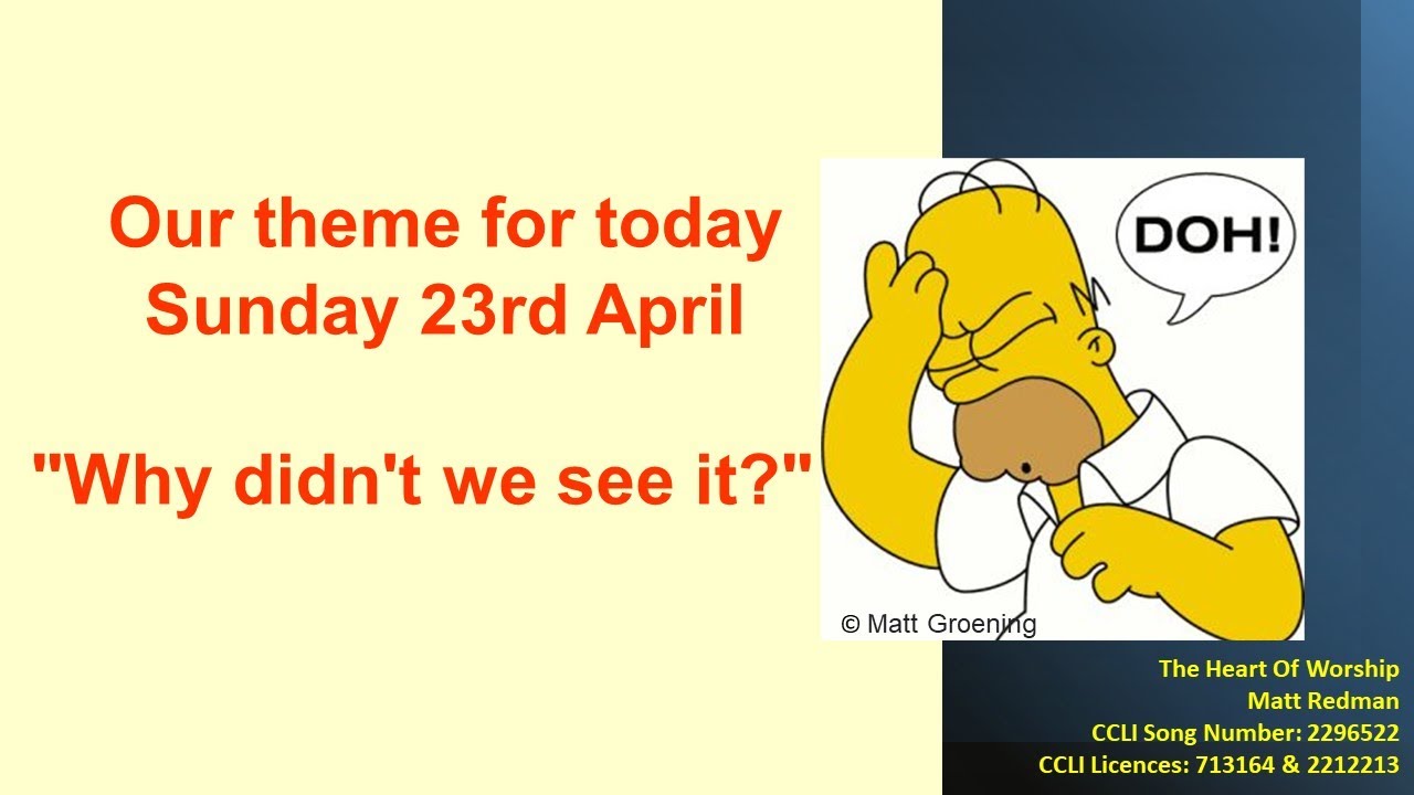 Sunday 23rd April 2023 at 10am - YouTube