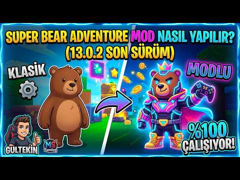 Super Bear Adventure MOD Nasıl Yapılır? (13.0.2 Son Sürüm) %100 Çalışıyor!