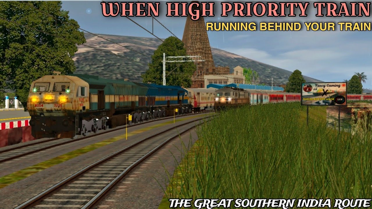 #WHEN HIGH PRIORITY TRAIN RUNNING BEHIND YOUR TRAIN IN TRAINZ SIMULATOR | #TGSI ROUTE - YouTube