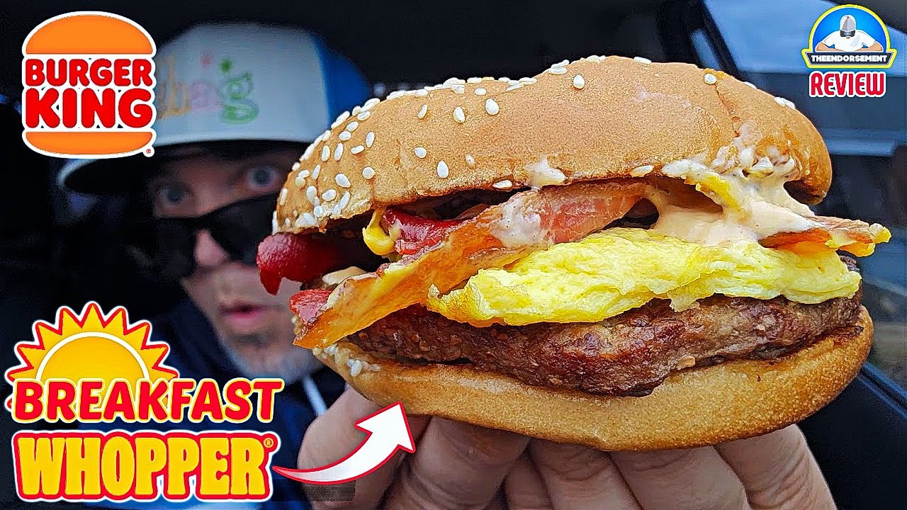 Burger King® Breakfast Whopper Review! 🌄🍔| Should This Be A Permanent ...