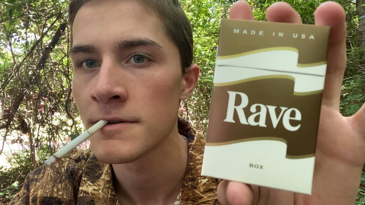Smoking a Rave Gold Cigarette - Review - YouTube