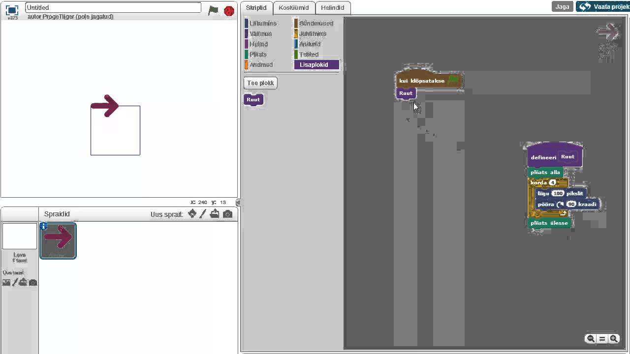 Scratch 12 video 1. Alamprogramm - YouTube