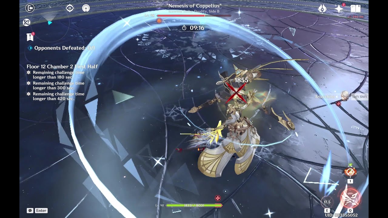 ultra instinct arlecchino | iframing all coppelius attacks during ...