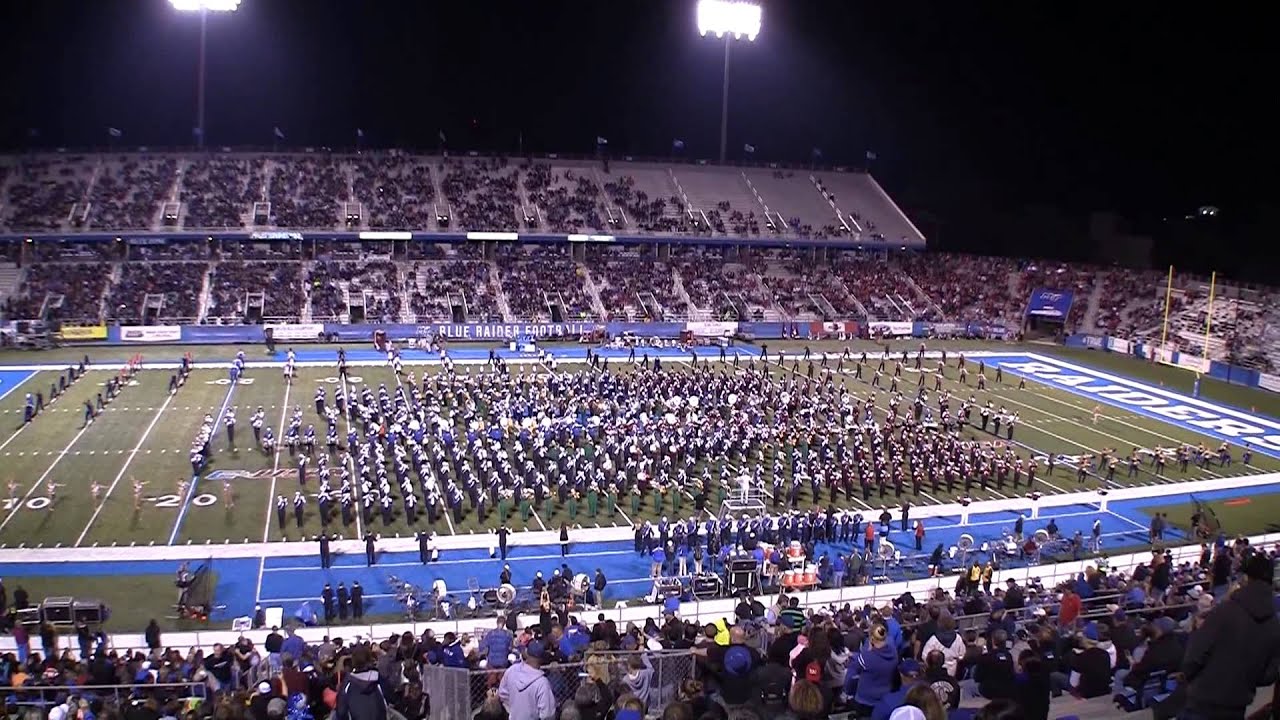 MTSU Band Day - Gallatin High School Marching Band - YouTube