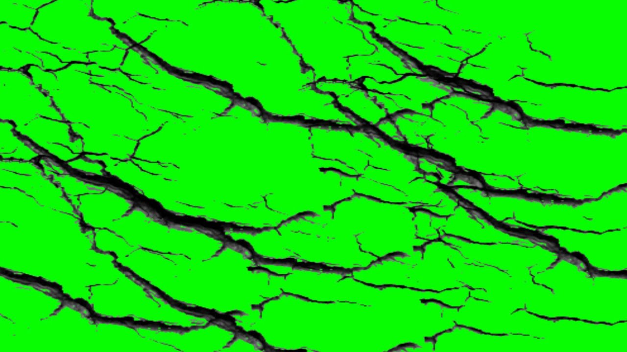 free green screen surface cracks - YouTube