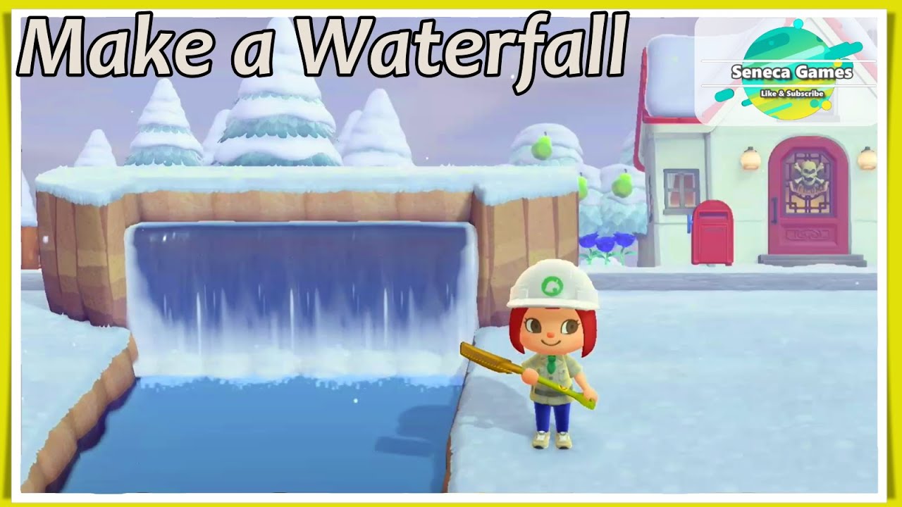 Make a Waterfalls Tutorial Animal Crossing New Horizons Nintendo Switch ...