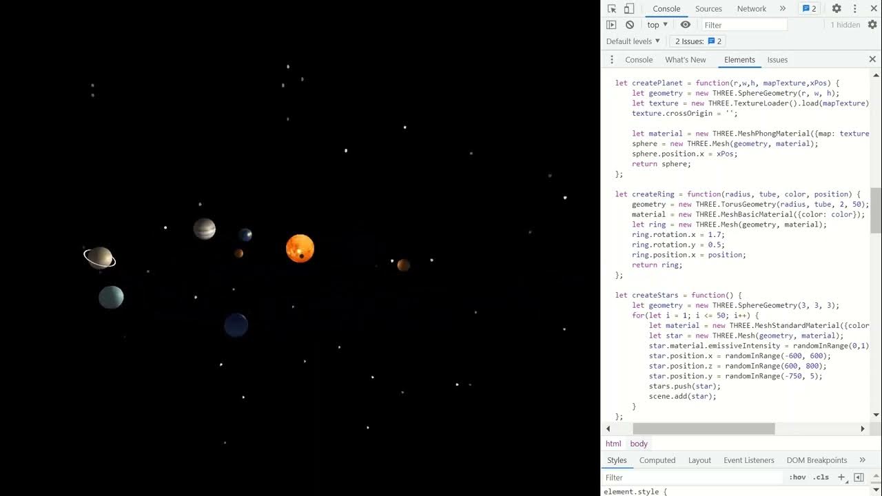 Webgl Solar System - YouTube