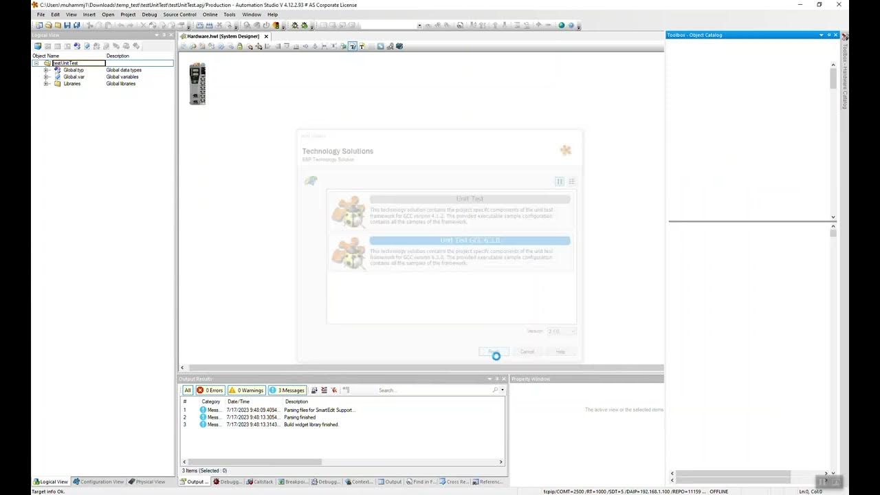 B&R Automation Studio Unit Test Setup Part 1 - YouTube