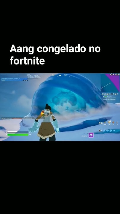 o Aang está congelado no fortnite - YouTube