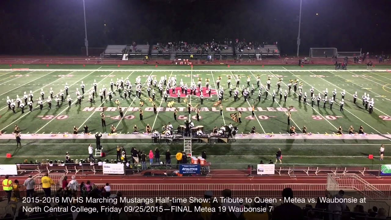 2015-2016 MVHS Marching Mustangs HALFTIME 09/25/2015 - YouTube