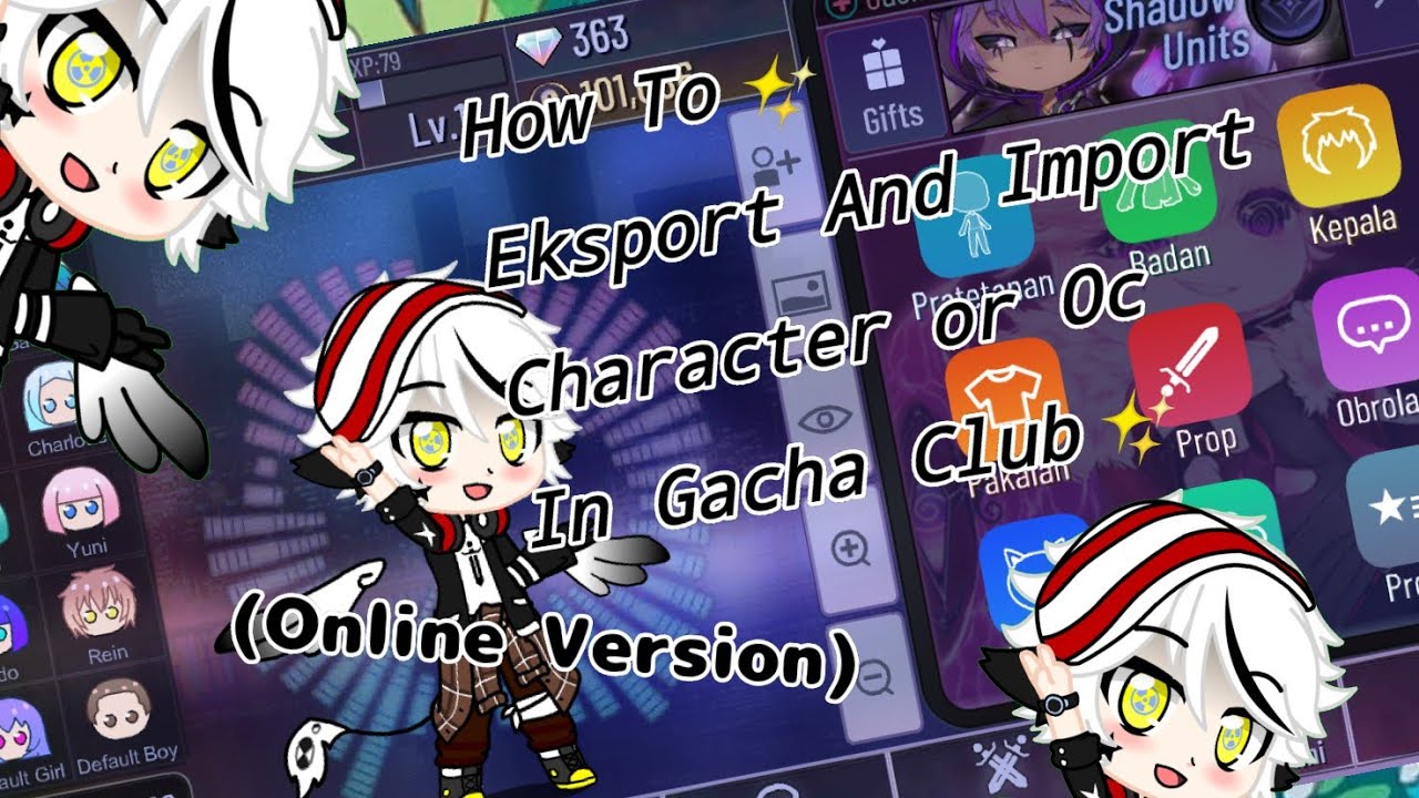 ★How To Export And Import Oc In Gacha Club!★ (Online Version) [Gacha ...