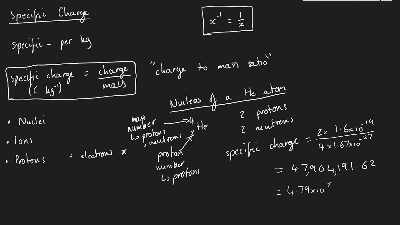 Specific Charge | AQA A-Level Physics - YouTube