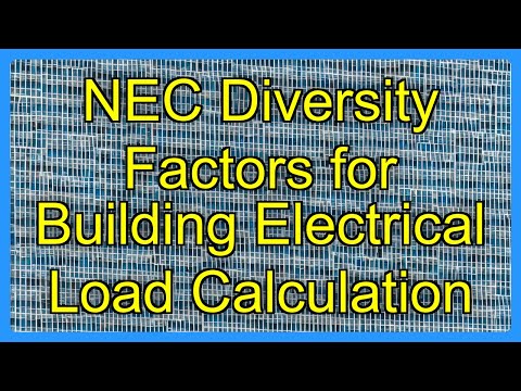 NEC Diversity Factors for Building Electrical Load Calculation - YouTube