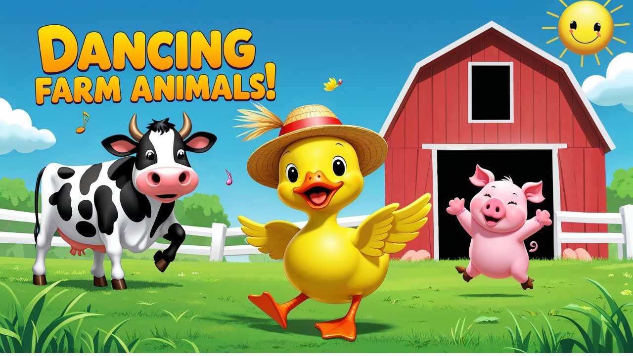 Dancing Farm Animals Song | Fun & Educational Kids Video! - YouTube