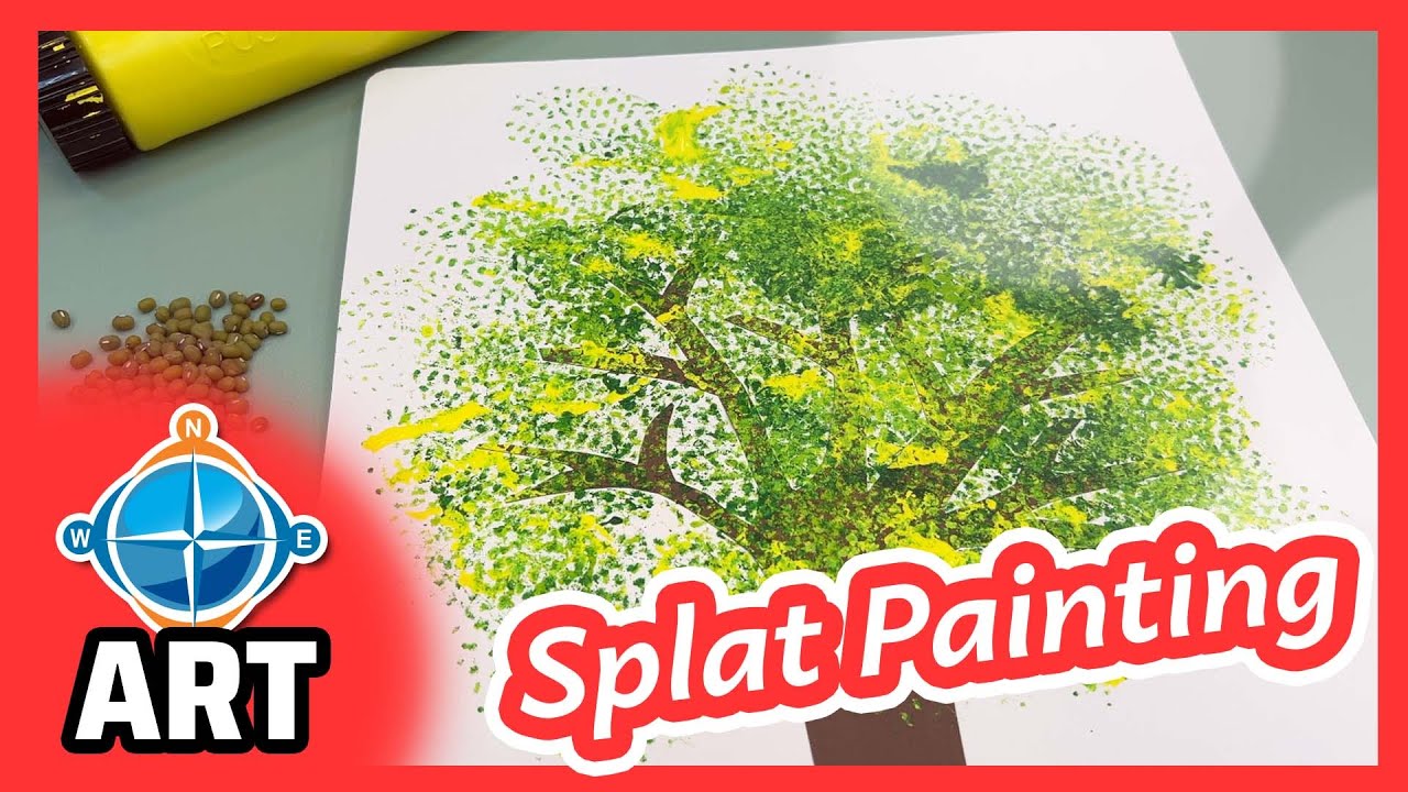 Splat Painting | Fun How To Video! | NWE Kids Art #73 - YouTube