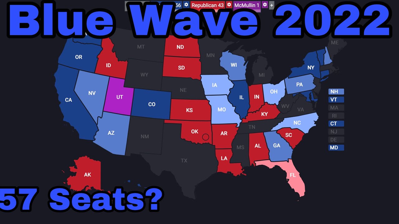 Best Case Scenario for Democrats in 2022 Senate Map (August 2022) - YouTube