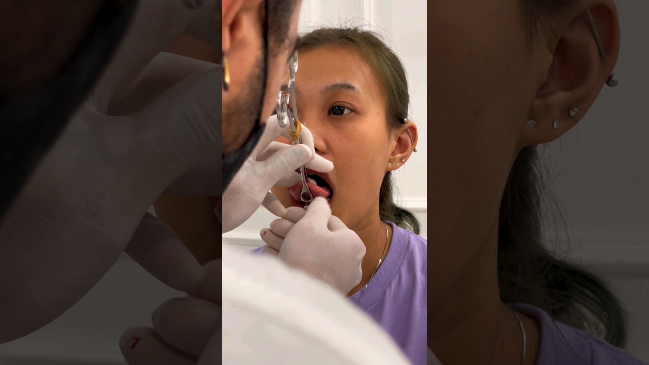Tindik Lidah - Tongue Piercing - YouTube
