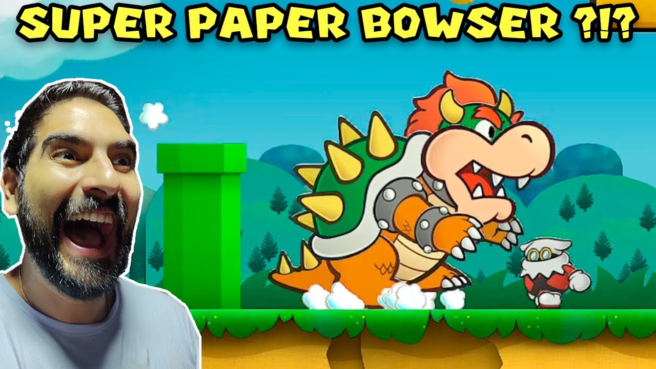 SUPER PAPER BOWSER ?!? - Paper Mario La Puerta Milenaria con Pepe el ...