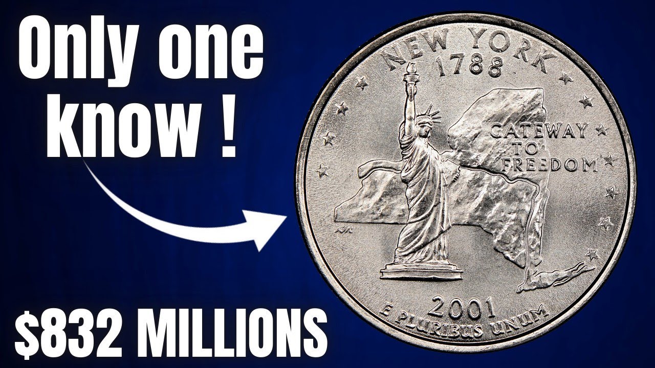 Rare 2001 New York State Quarter | 1788–2001 USA Coin – Value, History ...
