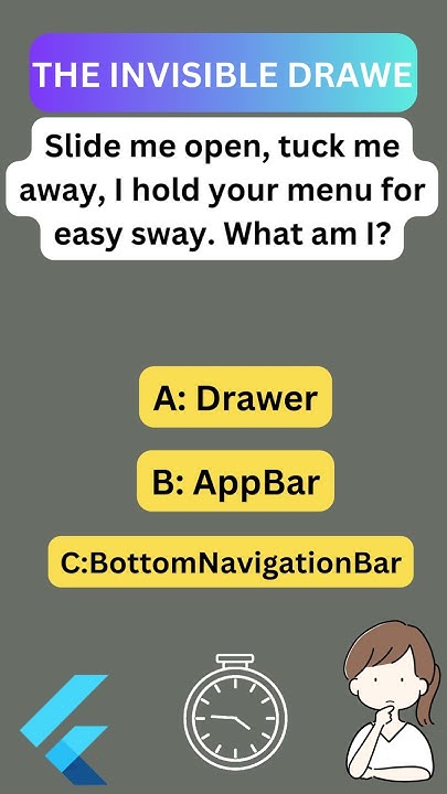 flutter riddle: The Invisible Drawer #flutterdev #flutter # ...
