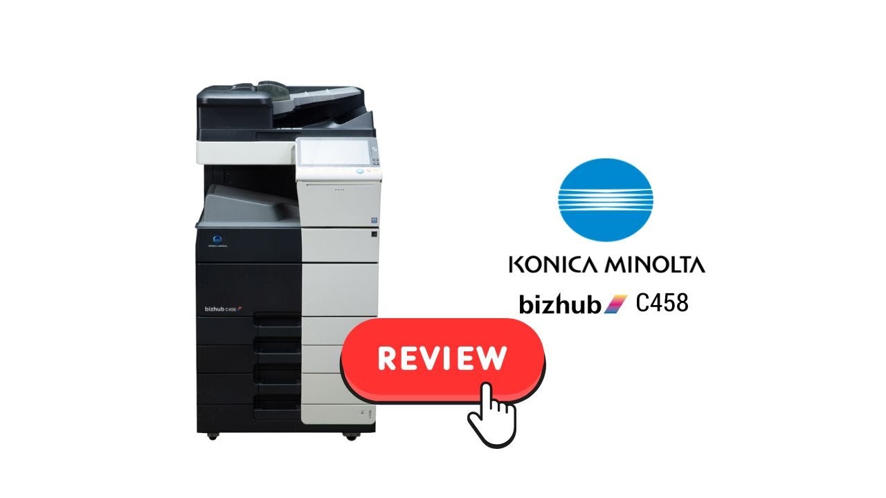 Review - Konica Minolta bizhub C458 - YouTube