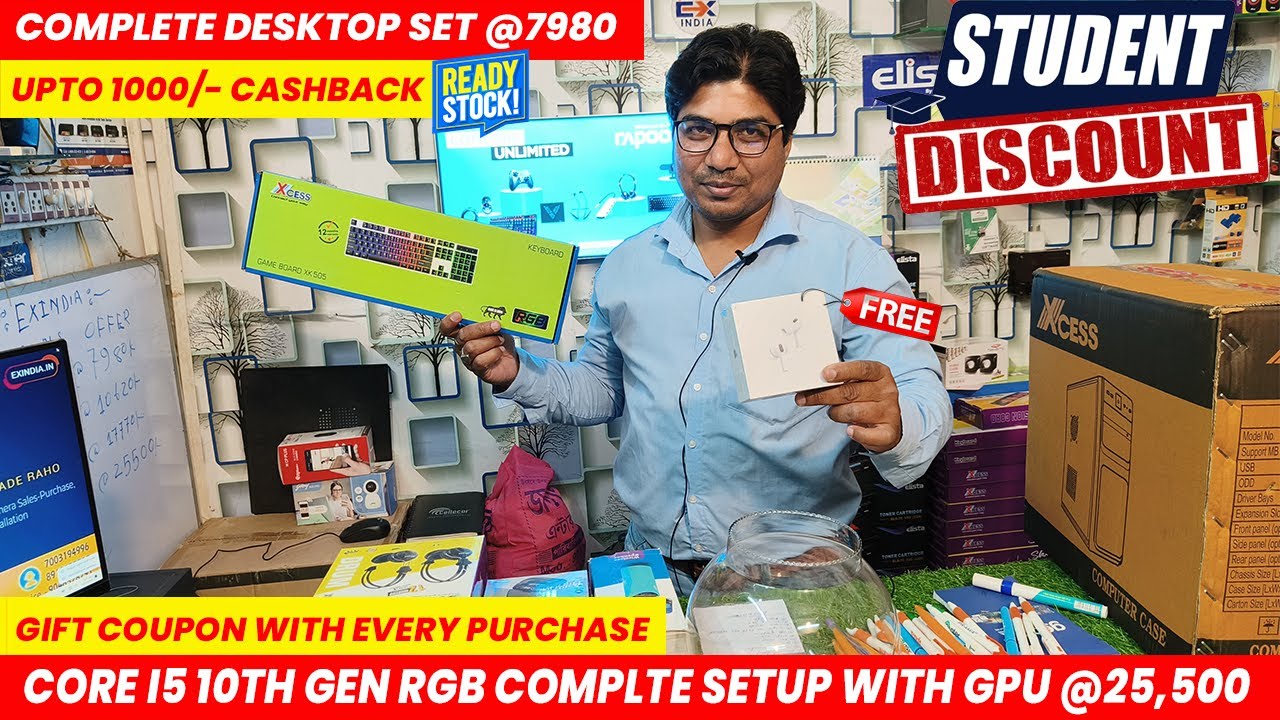 Student Offer | Core i3 Complete Setup only @7980 with Rgb Combo | Guaranted Gift Coupon ...