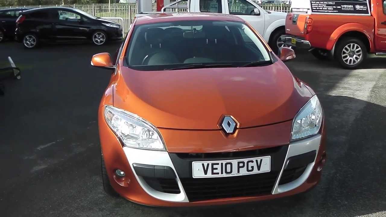 VE10PGV Renault Megane Coupe Expression in Orange at Wessex Garages ...
