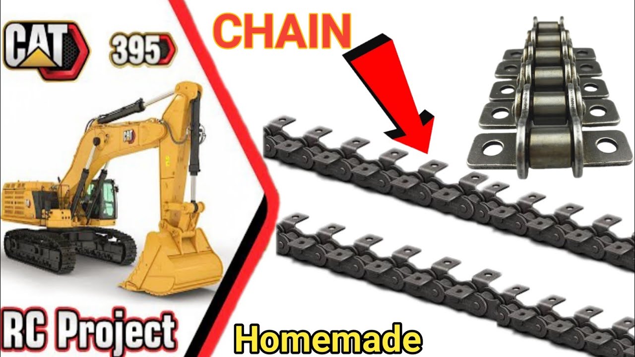 RC JCB Excavator CHAIN(चैन) in Full Metal 🔥1/8 scale //Simple Trick से ...