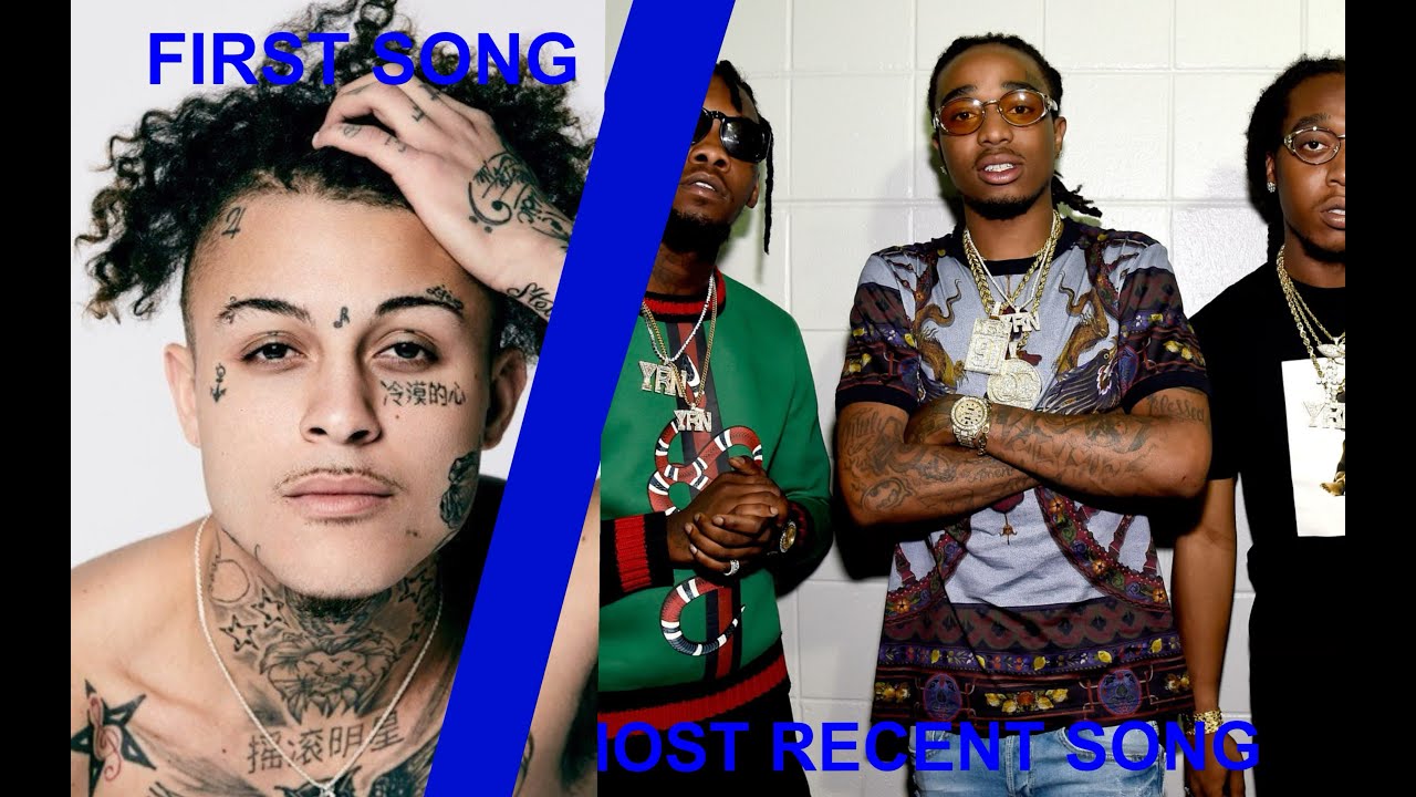 RAPPERS FIRST SONG VS MOST RECENT SONG - YouTube