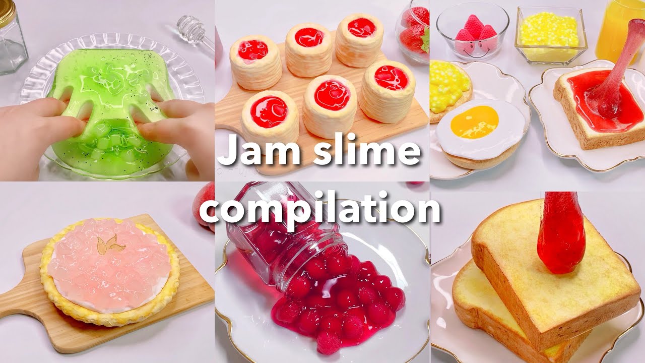 【ASMR】🍓ジャムスライムまとめ🥝【音フェチ】fruit jam slime compilation - YouTube