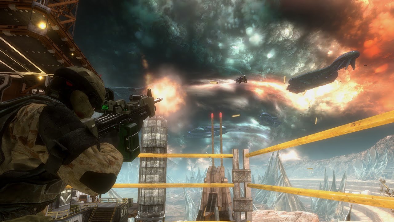 Hostiles on the ridge - [Halo Reach Trooper Firefight] - YouTube