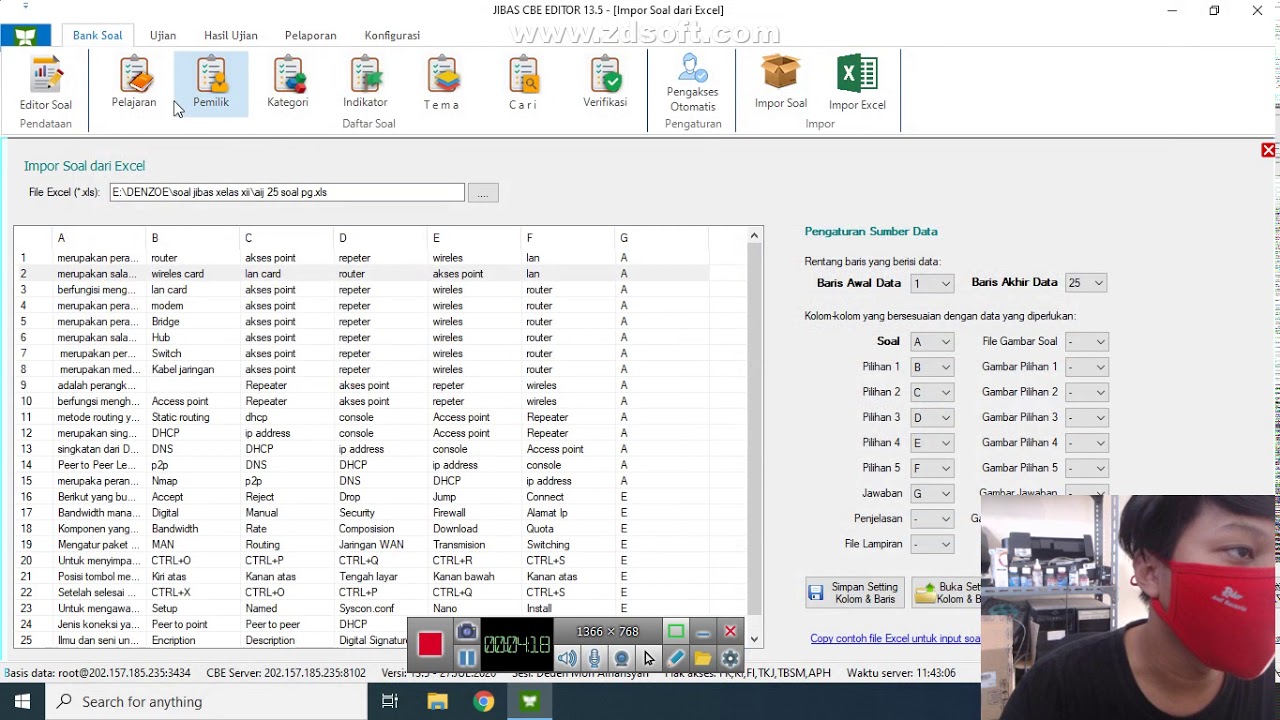 TUTORIAL UPLOAD SOAL DI JIBAS EDITOR - YouTube